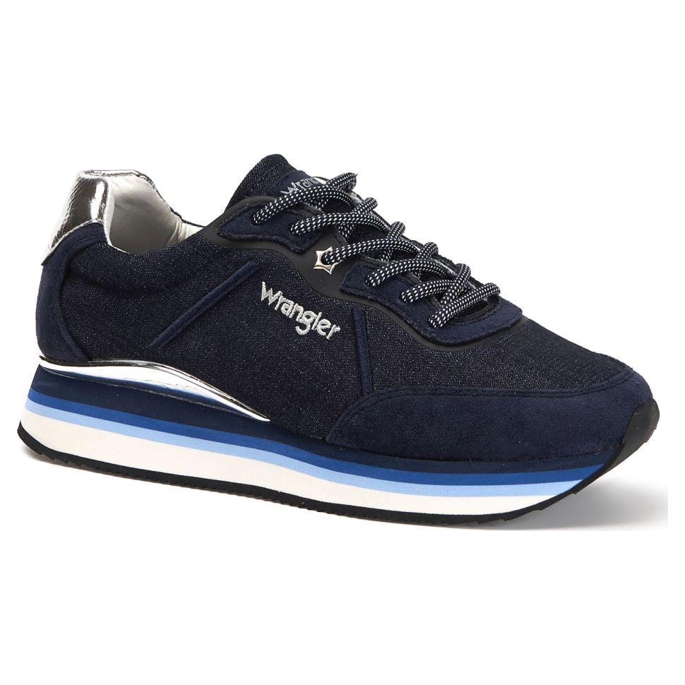 Купить кроссовки женские Wrangler Jungle Denim WL01610A-100 текстильные ...